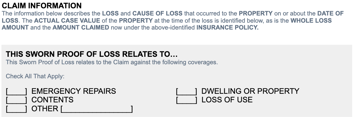 Ultimate Proof Of Loss Guide (+ Free Form) - ClaimSpot